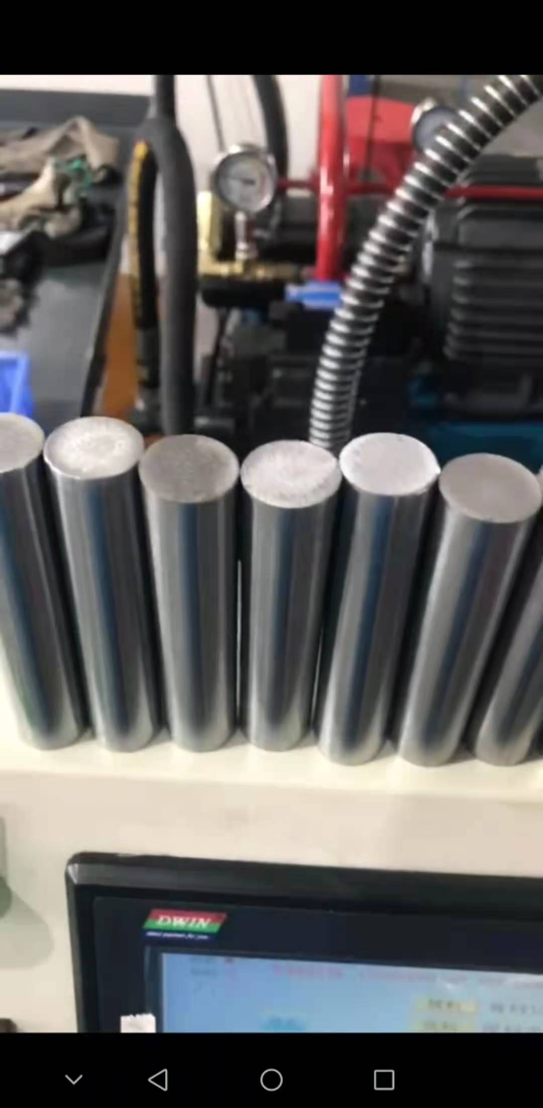 Full automatic round steel rod bar cutting machine - Bolt Nut Making ...