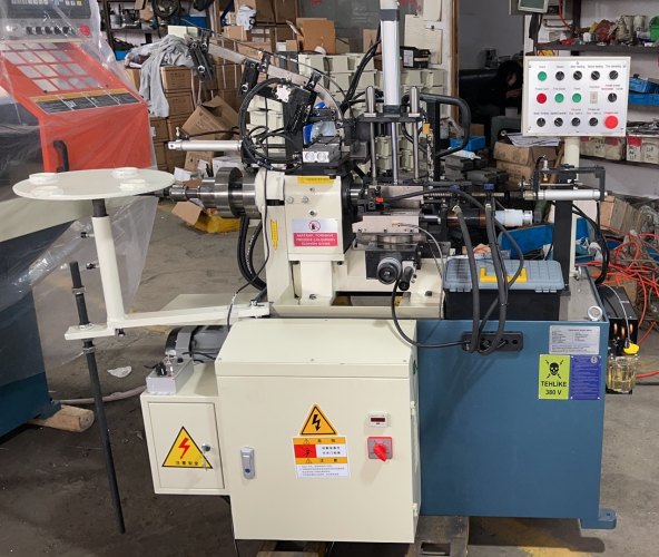 hydraulic automatic lathe machine for screw groove and flange diameter ...