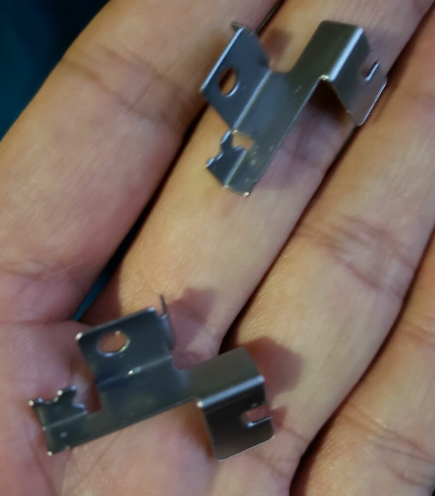 Multi angle bent clip progressive stamping press with dice - Bolt Nut ...