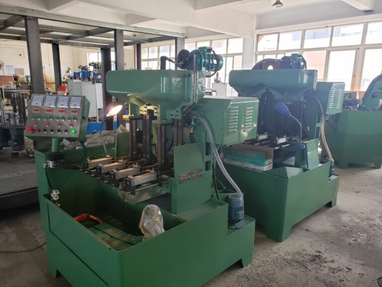 Square welding nuts four spindles auto thread tapping machine - Bolt ...