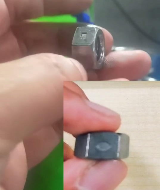 Nut side anti slip dimple forming machine - Bolt Nut Making Machine ...